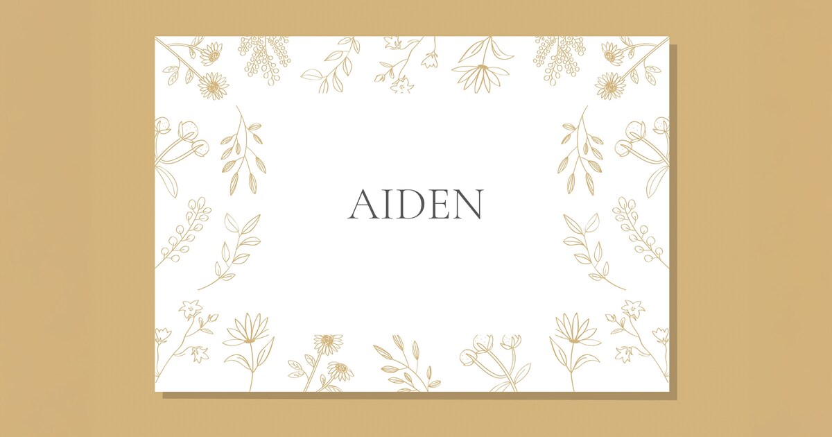 Aiden - Betekenis en herkomst van de naam | Ouders van Nu